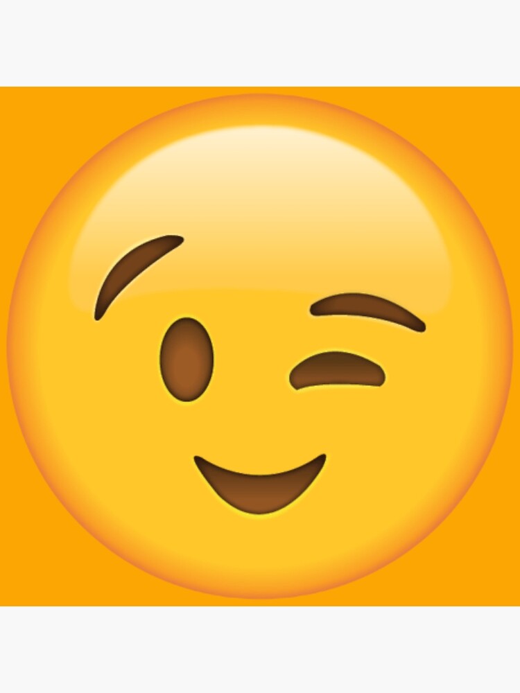 "Winking Emoji" Poster for Sale by EliasBNSA | Redbubble