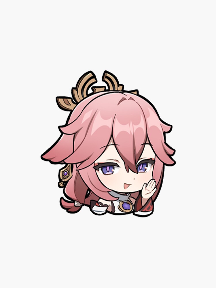 "Genshin Impact Yae Miko" Sticker for Sale by Shirone-san | Redbubble