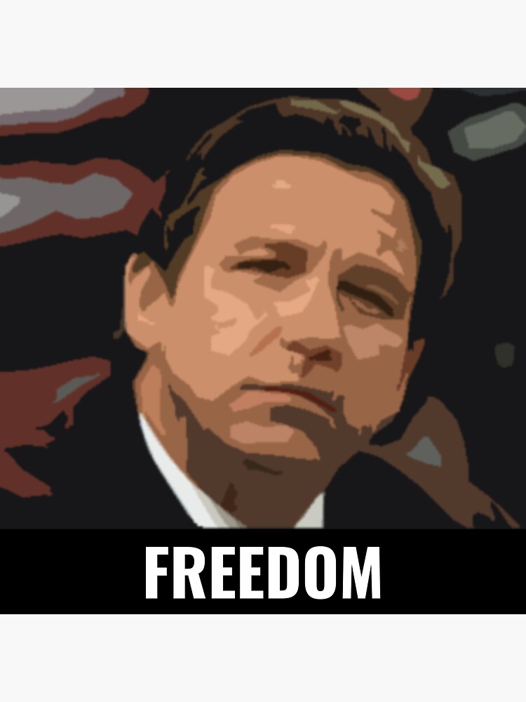 "Ron Desantis Freedom" Sticker for Sale by reshaandutta | Redbubble