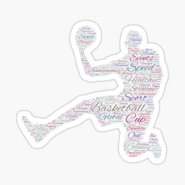 "Basketball Player Word Design " Sticker for Sale by Jodes16 | Redbubble