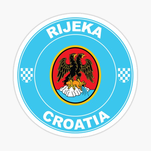 "Rijeka City Flag Emblem" Sticker for Sale by Dbb-Studio | Redbubble