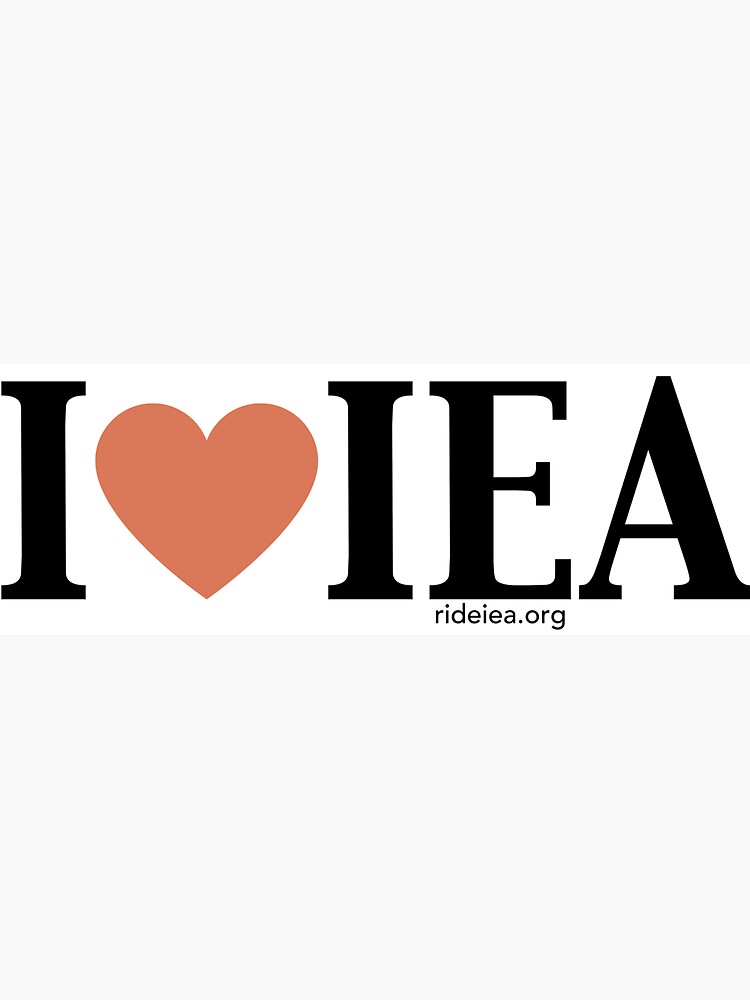 "I love IEA - Orange - White Background" Sticker for Sale by ...