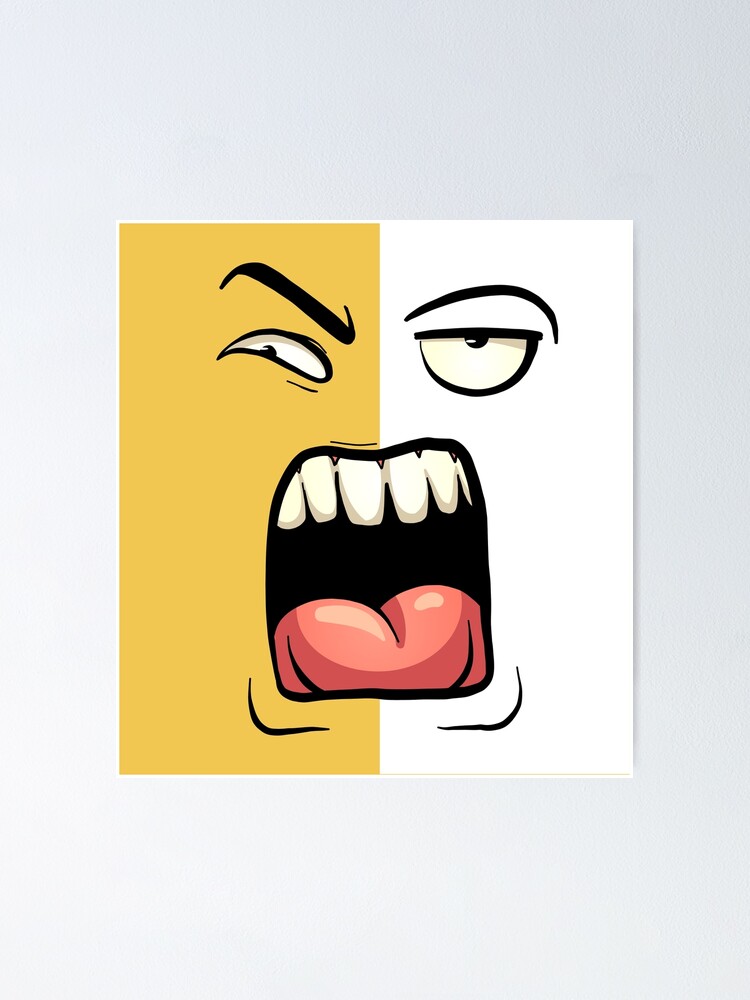 "two half face" Poster for Sale by HichemHali | Redbubble