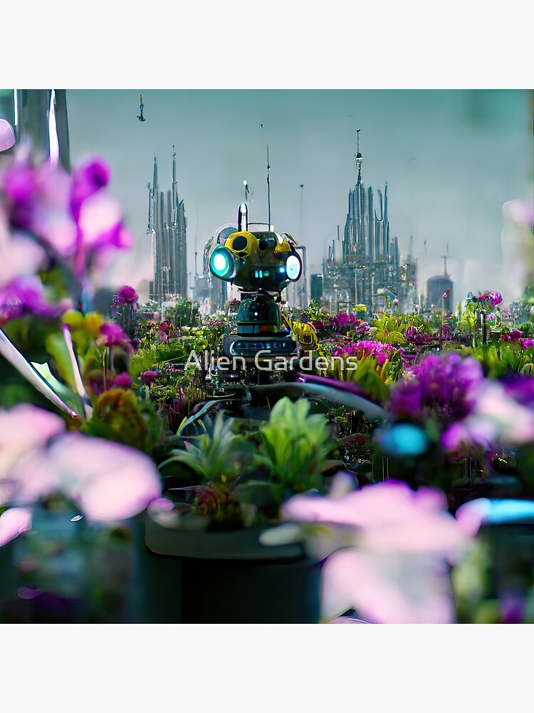 "Alien Gardens - Robot Gardener #5" Poster for Sale by edisondl | Redbubble