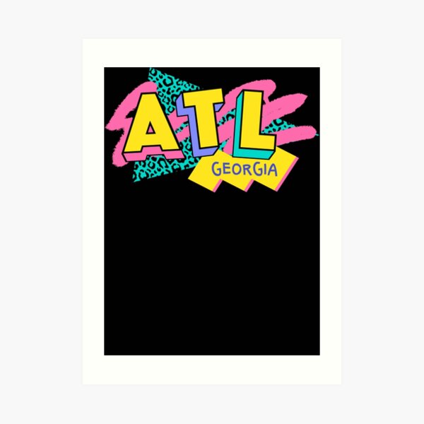 "Atlanta, Georgia Retro 90s Logo" Art Print for Sale by ShanieLeuschke ...