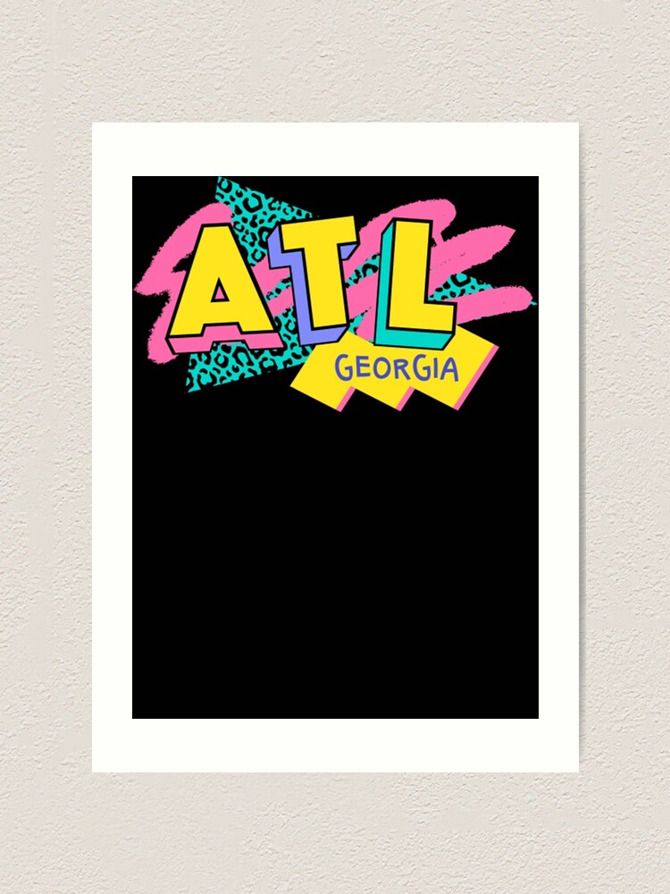 "Atlanta, Georgia Retro 90s Logo" Art Print for Sale by ShanieLeuschke ...
