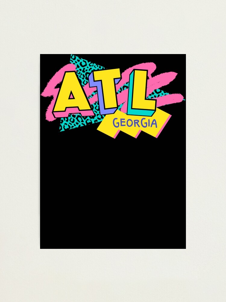 "Atlanta, Georgia Retro 90s Logo" Photographic Print for Sale by ...
