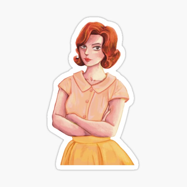 "The Queen's Gambit Beth Harmon" Sticker for Sale by SSTOBIBI | Redbubble
