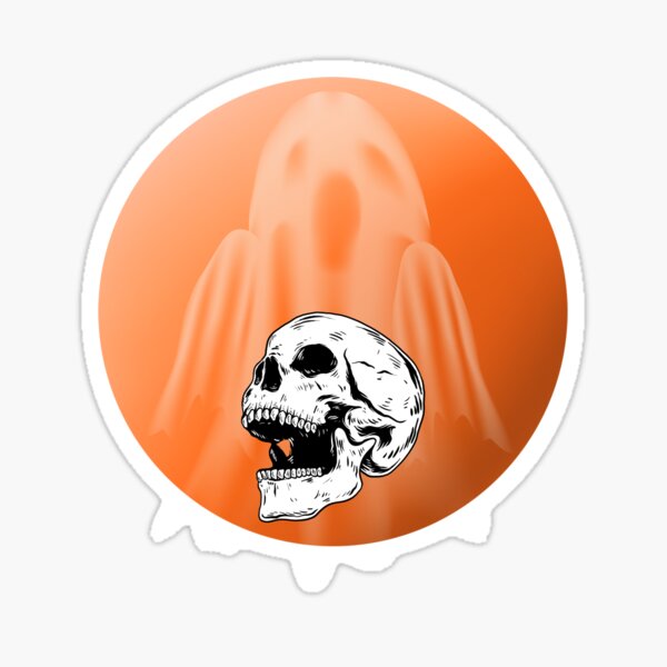 "Howling Ghost White Skull Silhouette Spooky Scary - Halloween Monster ...