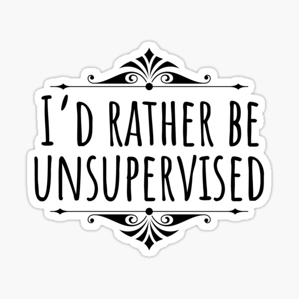 "I'd Rather be Unsupervised - Troublemaker Meme" Sticker for Sale by ...