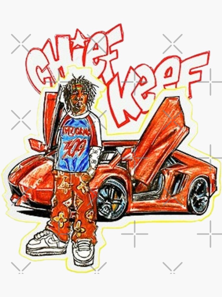 "chief keef" Sticker for Sale by Valentinesday69 | Redbubble
