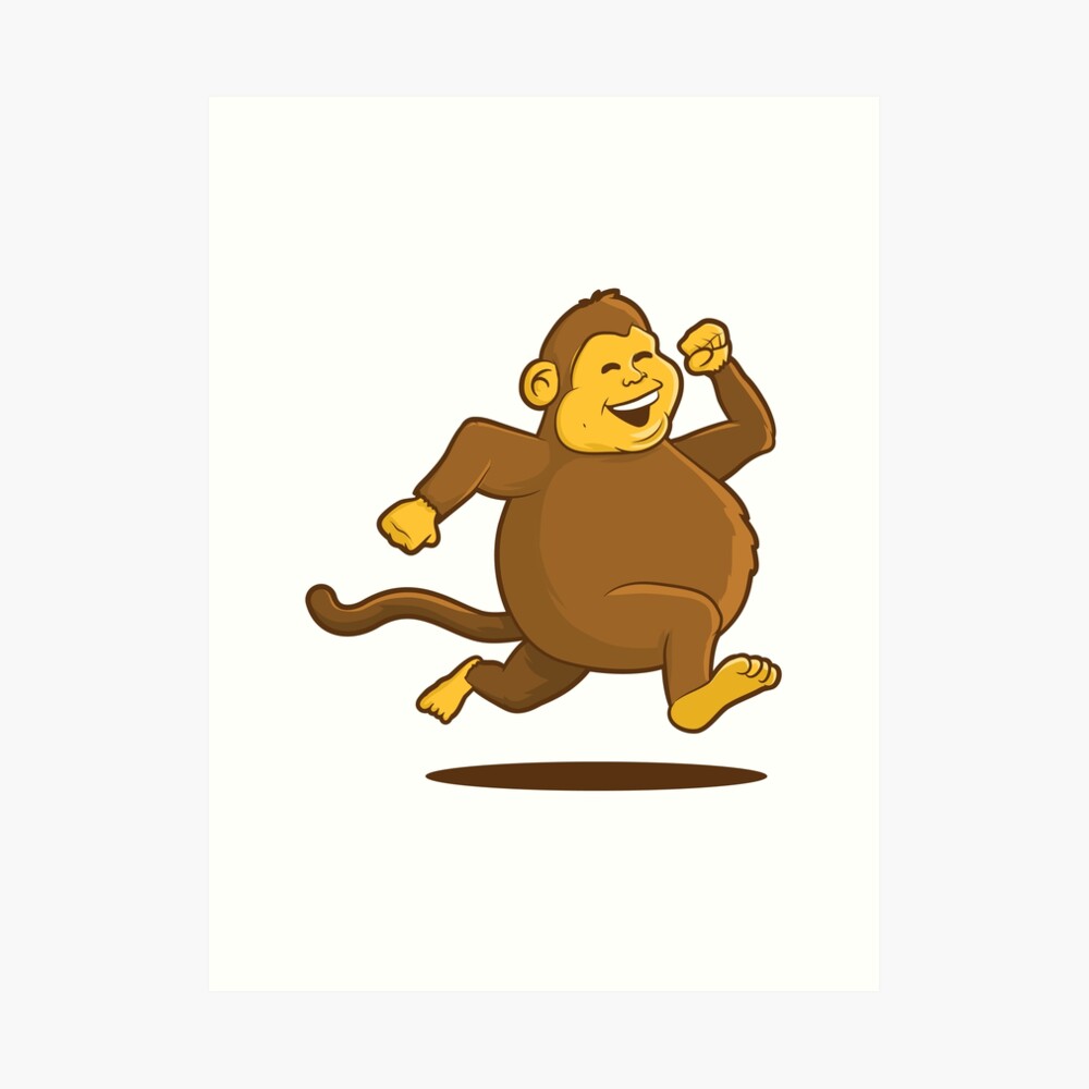 "Chunky Monkey" Art Print by graphicgeoff | Redbubble
