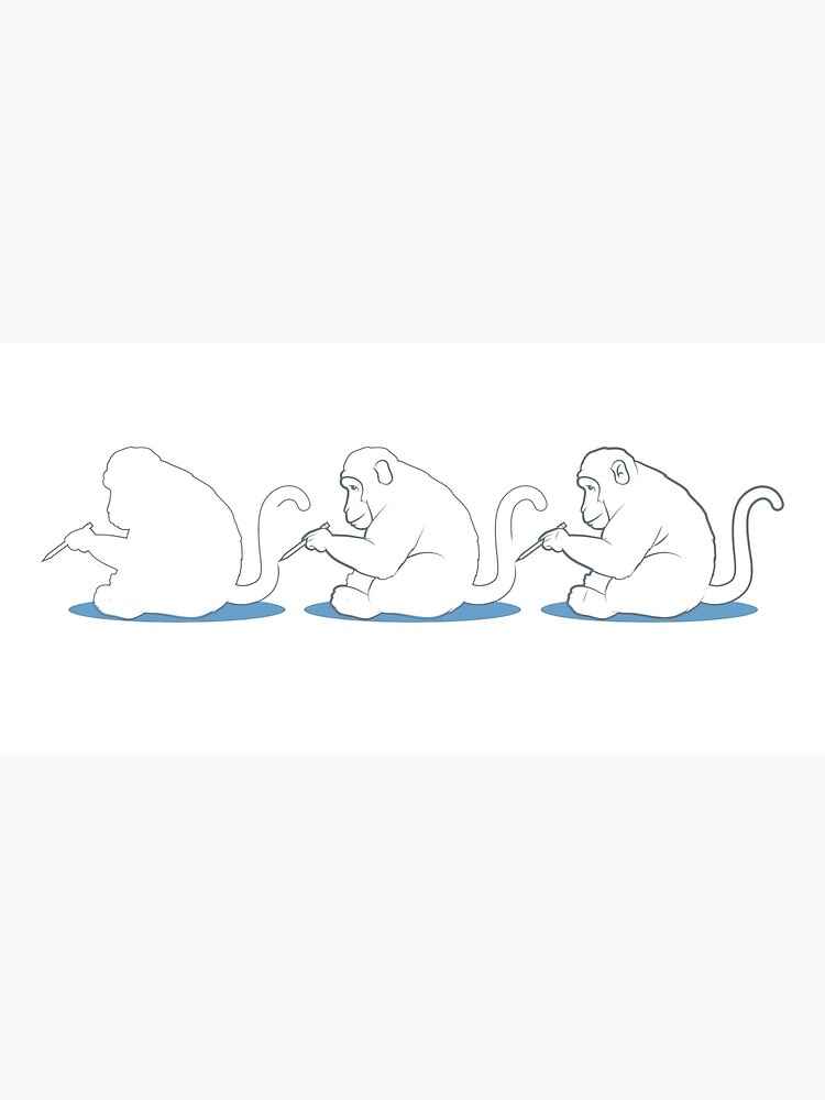 "Monkey See Monkey Do" Poster by graphicgeoff | Redbubble