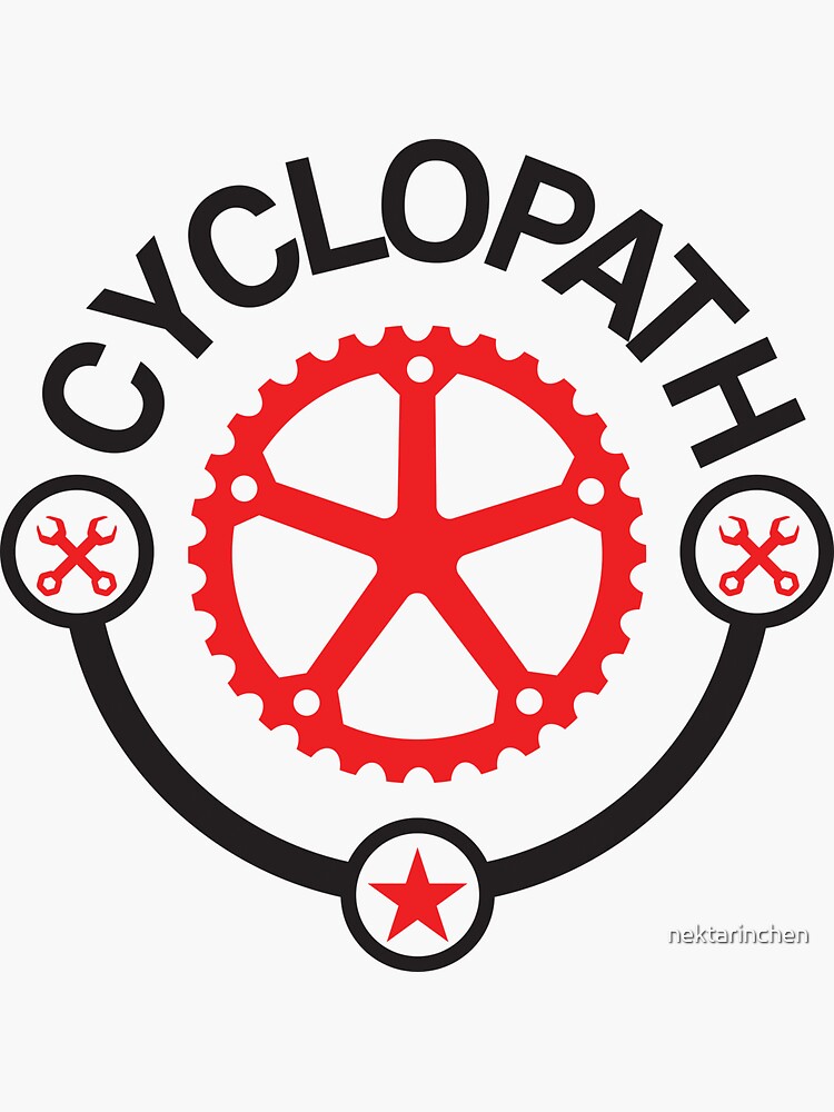 "Bike - Cyclopath" Sticker for Sale by nektarinchen | Redbubble