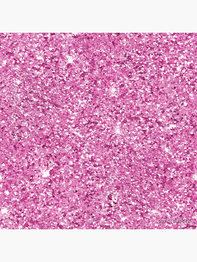 "Girly Pink Sparkle Glitter" Sticker for Sale by pencreations | Redbubble