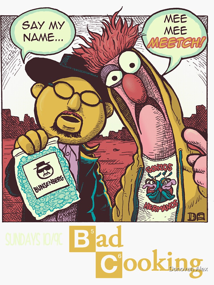 "Bad Cooking" Sticker by donovanalex | Redbubble