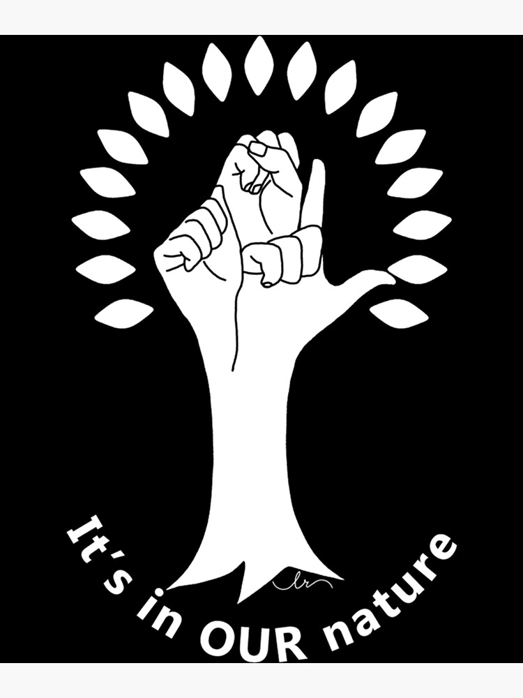 "ASL Tree - white " Poster for Sale by Letison11 | Redbubble