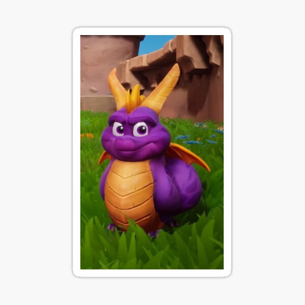 "Fat Spyro " Sticker for Sale by MemezGod | Redbubble