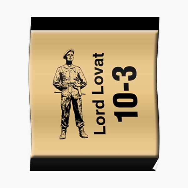 "Lord Lovat ASL Counter " Poster for Sale by Letison11 | Redbubble