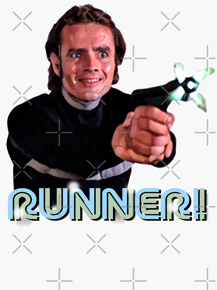 "LOGAN'S RUN - Runner!" Sticker for Sale by SynthOverlord | Redbubble
