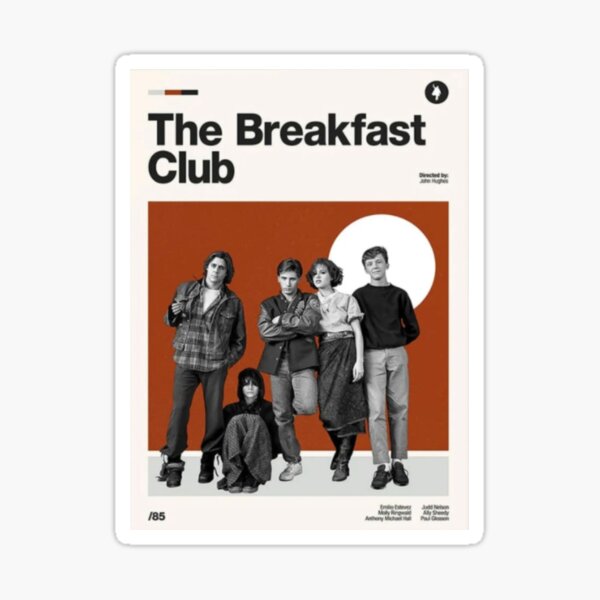 "The Breakfast Club" Sticker for Sale by boothbyjose | Redbubble