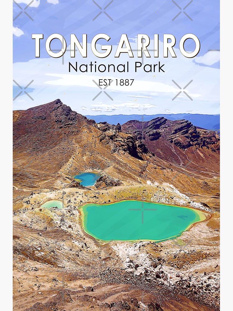 "Tongariro National Park New Zealand Vintage" Sticker for Sale by ...