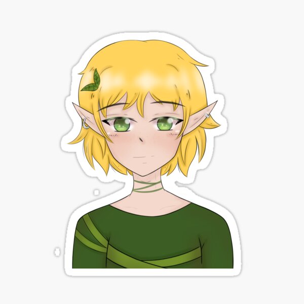 "pixie/fae/elf boy" Sticker for Sale by nancysartx | Redbubble