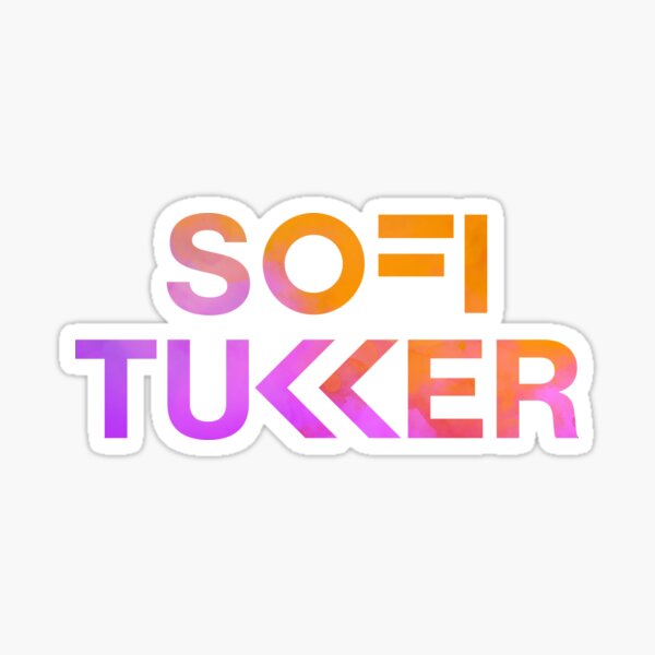 "Sofi Tukker Text v2 - 2 Rows" Sticker for Sale by TheSouthWind | Redbubble