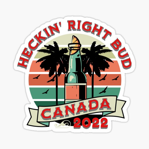 "Heckin, right bud?" Sticker for Sale by 2Cheesy4U | Redbubble