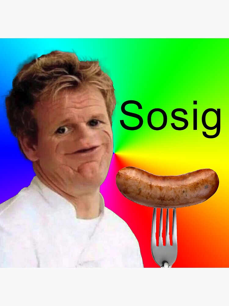 "Sosig Gordon Ramsay Rainbow" Greeting Card for Sale by MemezGod ...