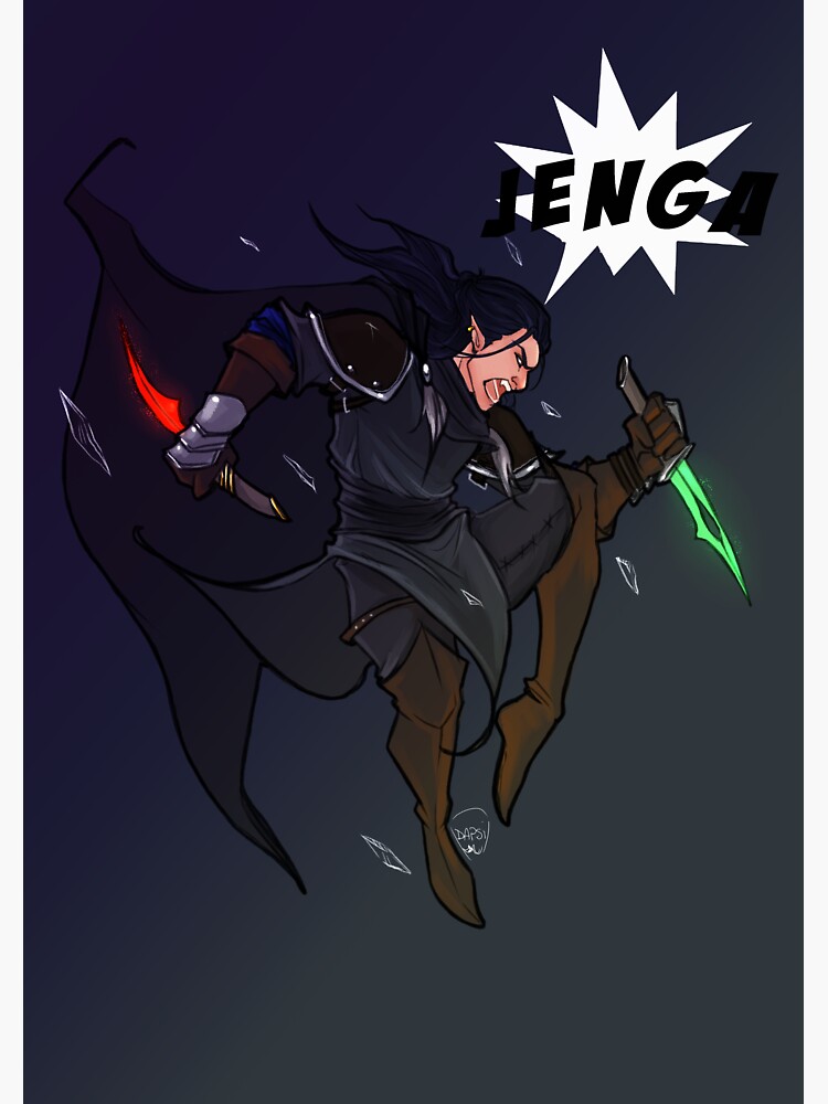 "Jenga" Sticker by AlexielApril | Redbubble