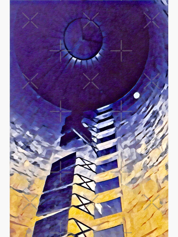 "Psychedelic Silo" Sticker for Sale by stewstudio | Redbubble