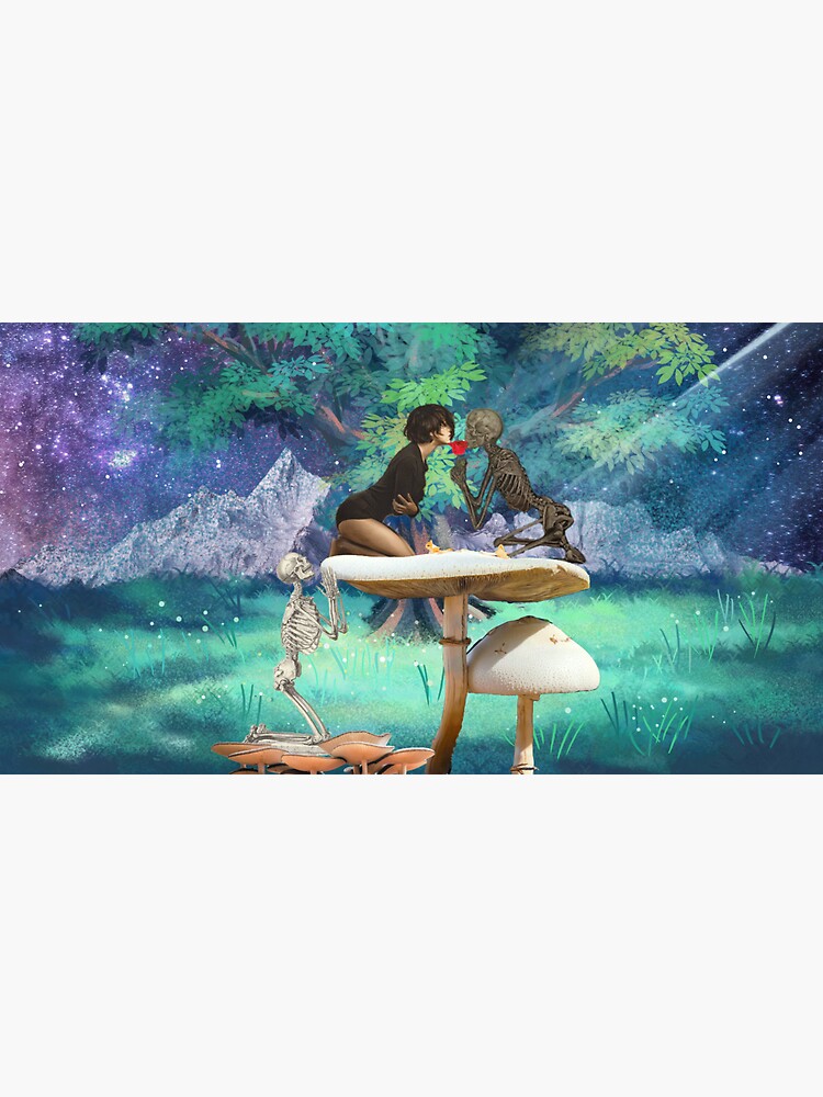 "Skeleton Eternal Love" Sticker for Sale by busiabder | Redbubble