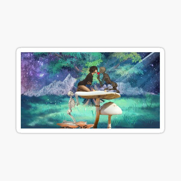 "Skeleton Eternal Love" Sticker for Sale by busiabder | Redbubble