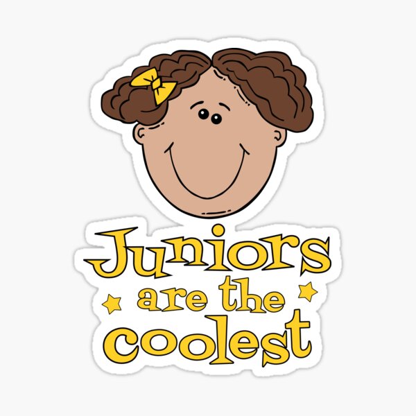 "Juniors are the coolest " Sticker for Sale by i-cottagedesign | Redbubble