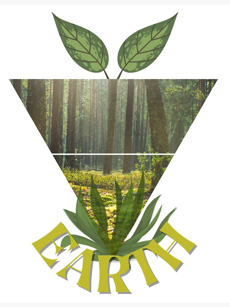 Pegatina «Símbolo del elemento tierra» de 4ofLikeKind | Redbubble