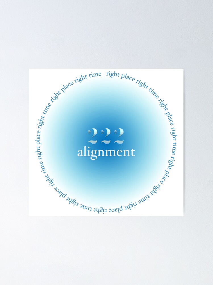 "222 Alignment Angel Number" Poster for Sale by emiliapapaya | Redbubble