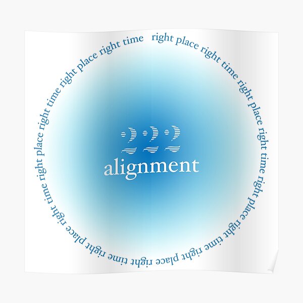 "222 Alignment Angel Number" Poster for Sale by emiliapapaya | Redbubble