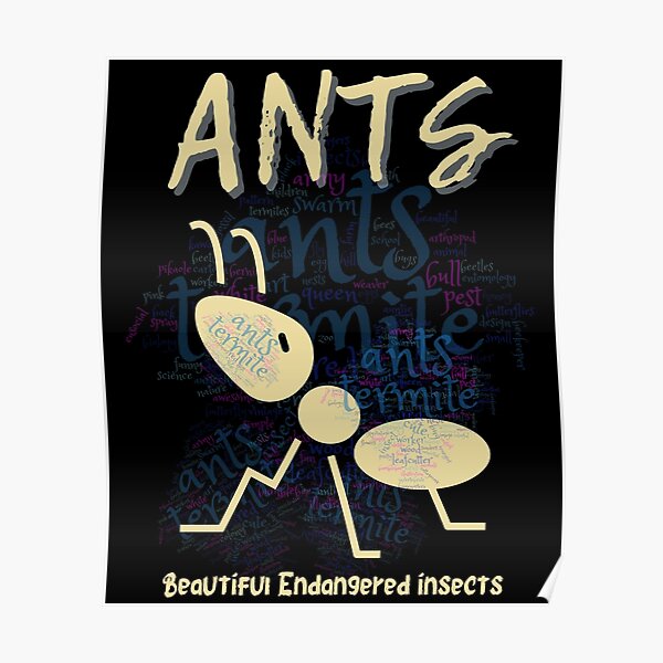 " Endangered Ants" Poster for Sale by yassooarts | Redbubble