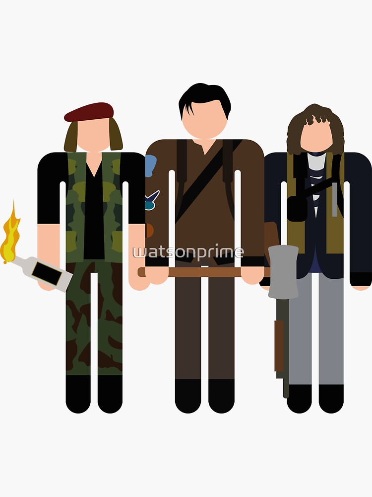 "Monster Slaying Trio" Sticker for Sale by watsonprime | Redbubble