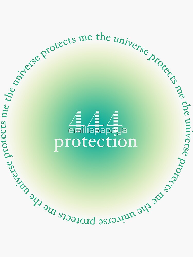 "444 Protection Angel Number" Sticker for Sale by emiliapapaya | Redbubble