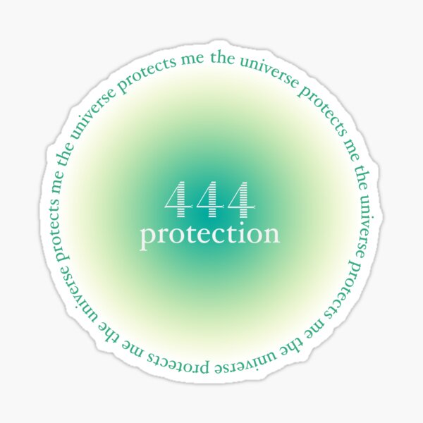 "444 Protection Angel Number" Sticker for Sale by emiliapapaya | Redbubble