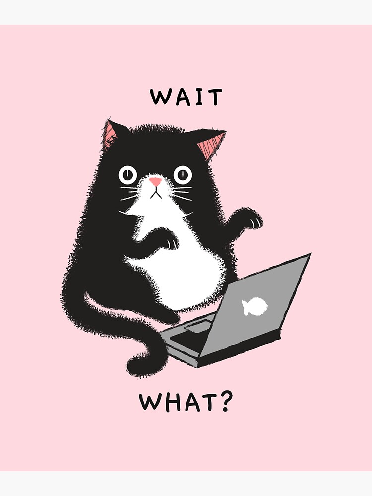 "Wait, what?" Sticker for Sale by KonichiwaCutie | Redbubble
