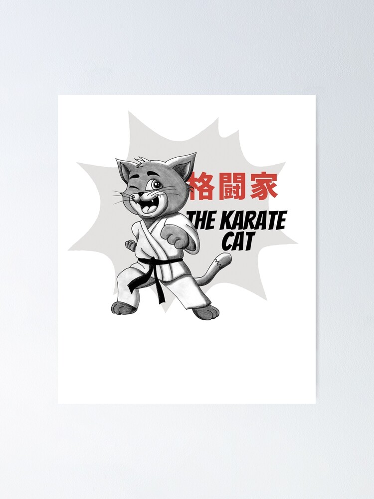 "The Karate cat, cute design ideal for people who love karate and cats ...