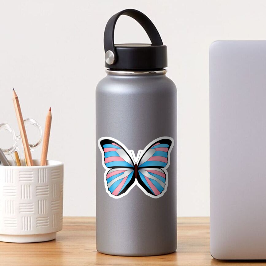 "Butterfly pride flags (Transgender)" Sticker for Sale by Prettyaspoison | Redbubble
