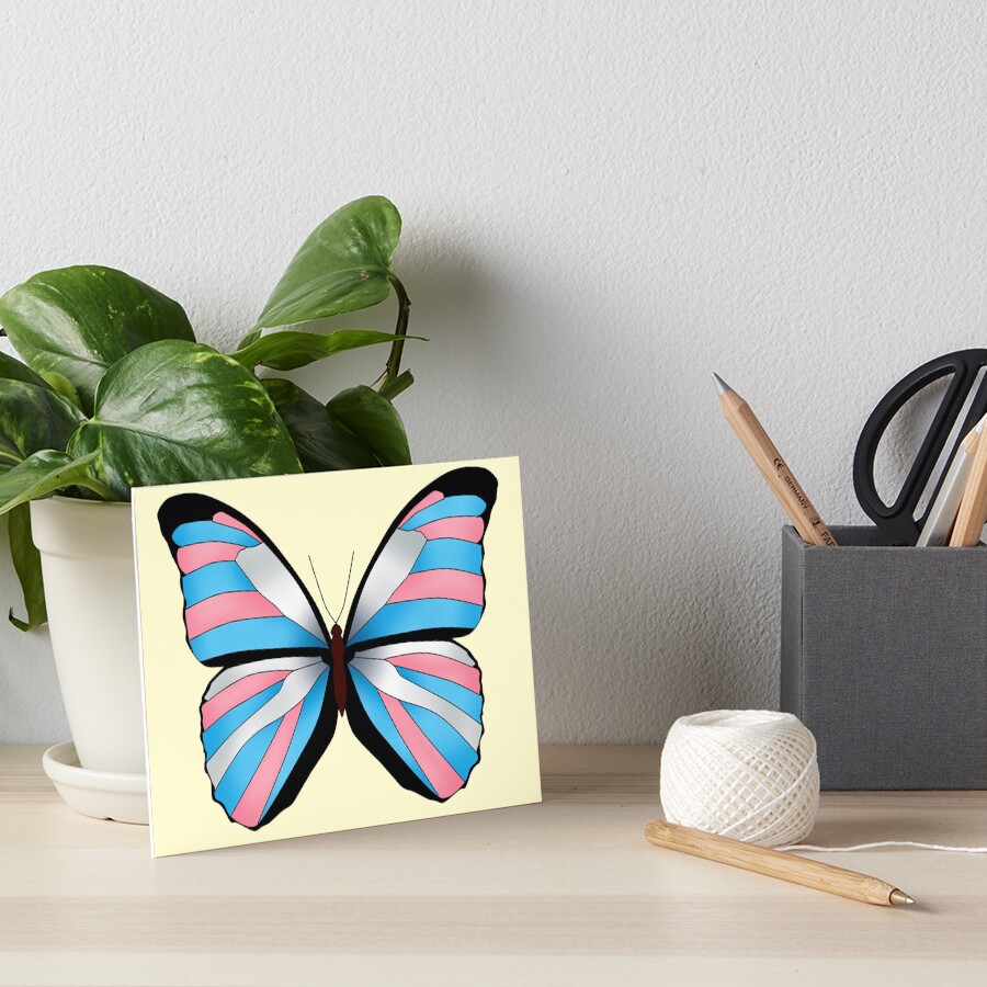 "Butterfly pride flags (Transgender)" Art Board Print for Sale by ...