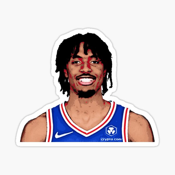 "tyrese maxey 76ers cartoon comic grafic" Sticker for Sale by stnago22 ...