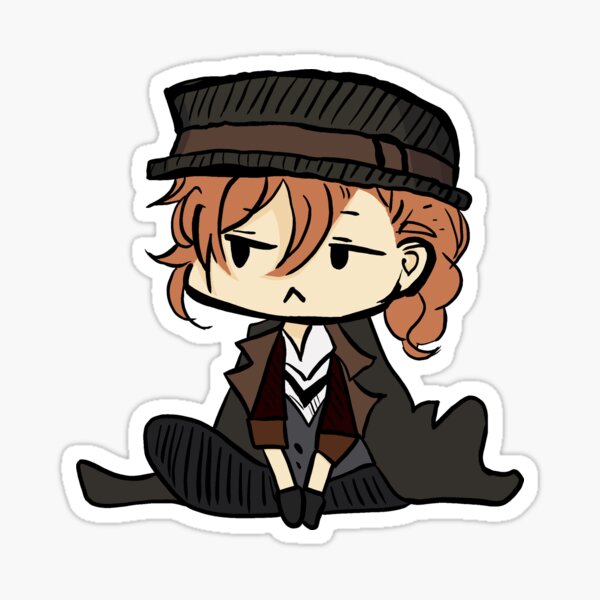 "Chibi Chuuya" Sticker for Sale by LunaAckerman | Redbubble