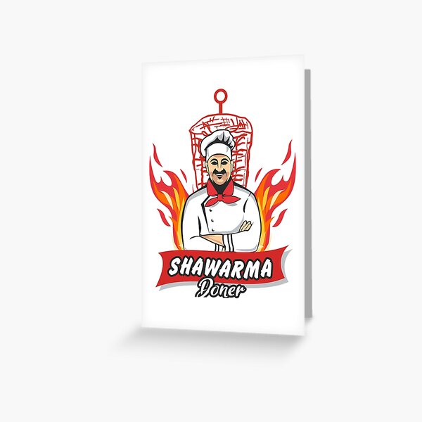 "Shawarma logo." Greeting Card for Sale by HakanKACAR2014 | Redbubble