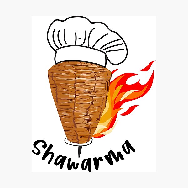 "Shawarma logo." Photographic Print for Sale by HakanKACAR2014 | Redbubble